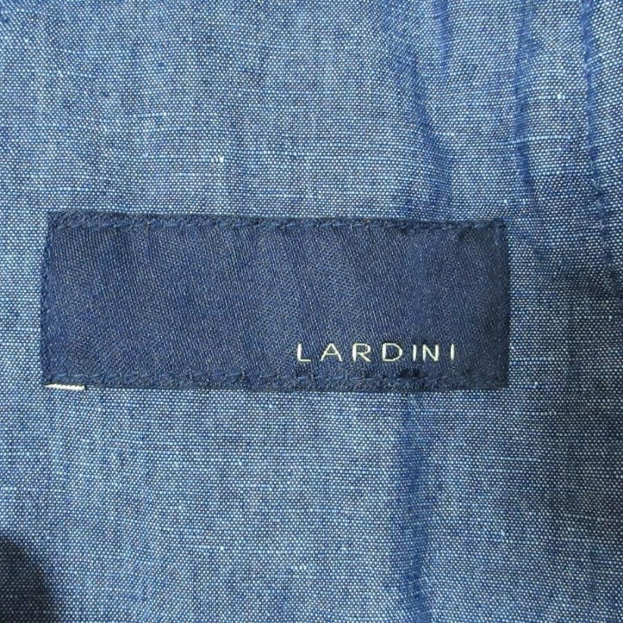 LARDINI 美品 ラルディーニ リネンブレンド ベルテッド サファリジャケット シャツジャケット 48 ネイビーブルー メンズ 古着 中古 : ブランド古着のリュクス - 通販 ...