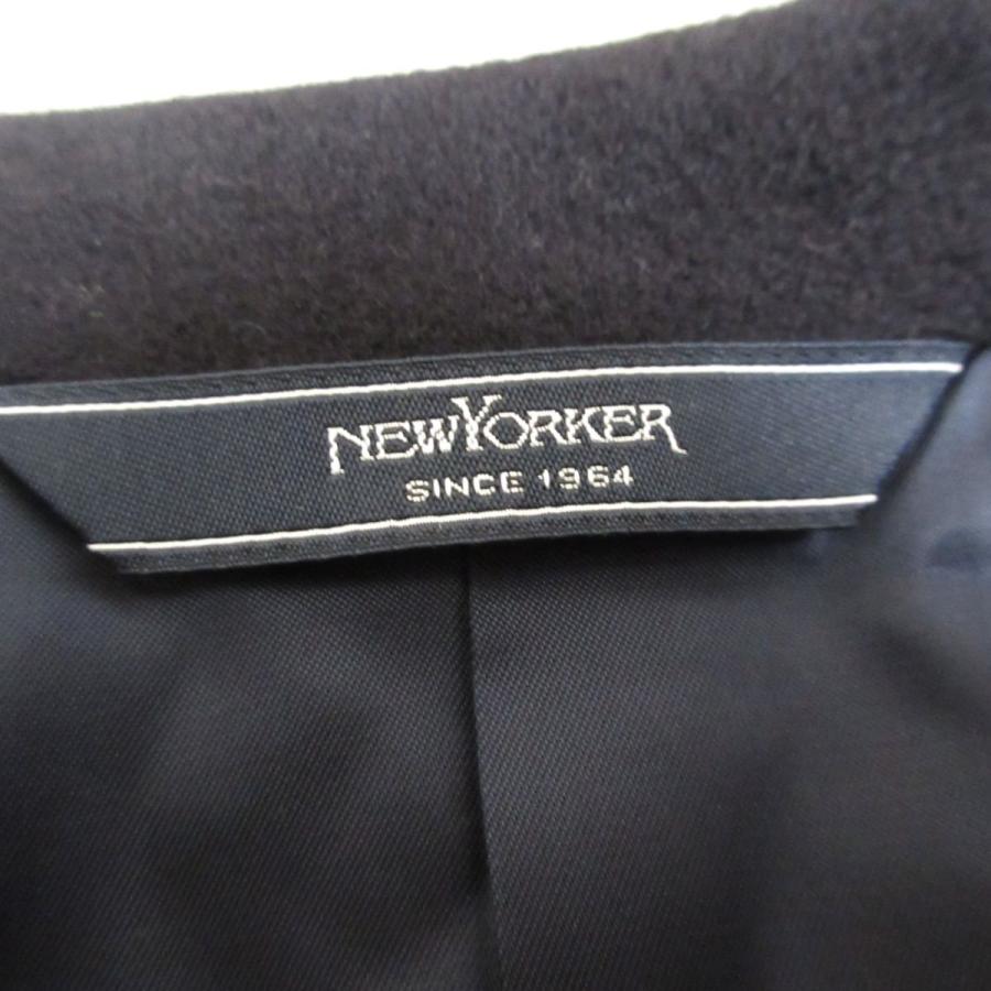 NEWYORKER 美品 ニューヨーカー キャメル100％ シングル 2B ブレザー テーラードジャケット 紺ブレ AB7 ネイビー メンズ 古着 中古 : ブランド古着のリュクス - 通販 ...