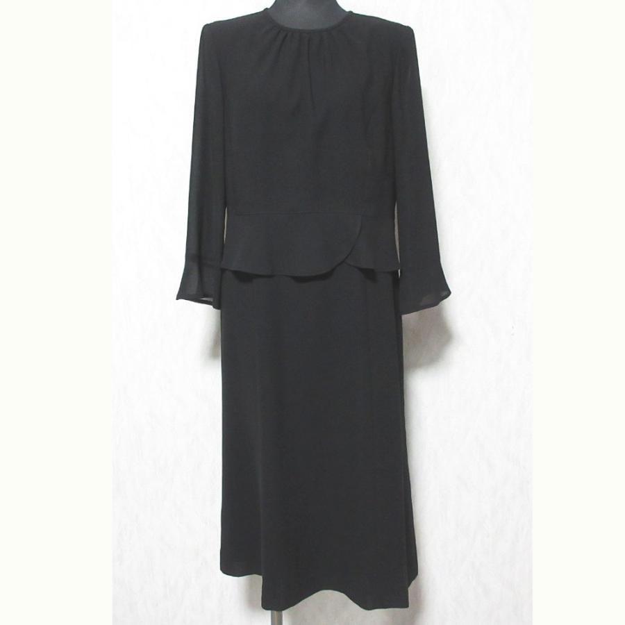 LAPINE 美品 ラピーヌ ブラックフォーマル ワンピース 461635-18 サイズ11 ブラック レディース 古着 中古 : ブランド古着のリュクス - 通販 - Yahoo!ショッピング