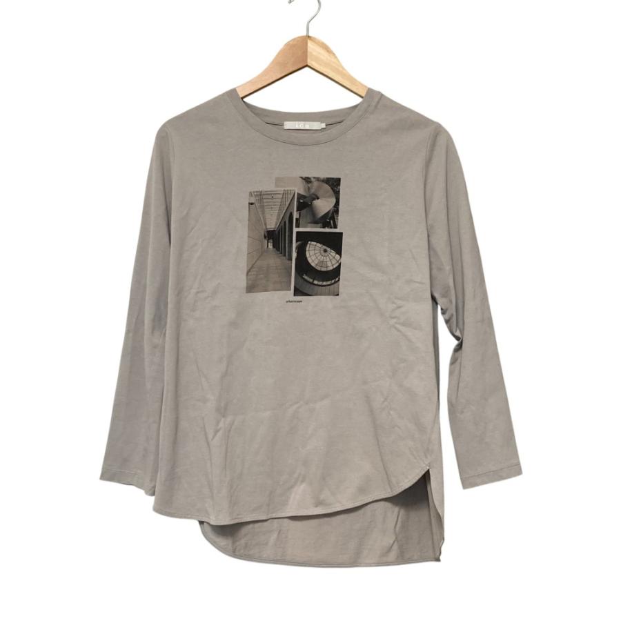 ICB 美品 iCB アイシービー フォトプリント R/S Tシャツ カットソー S グレー メンズ 古着 中古 : ブランド古着のリュクス - 通販 - Yahoo!ショッピング