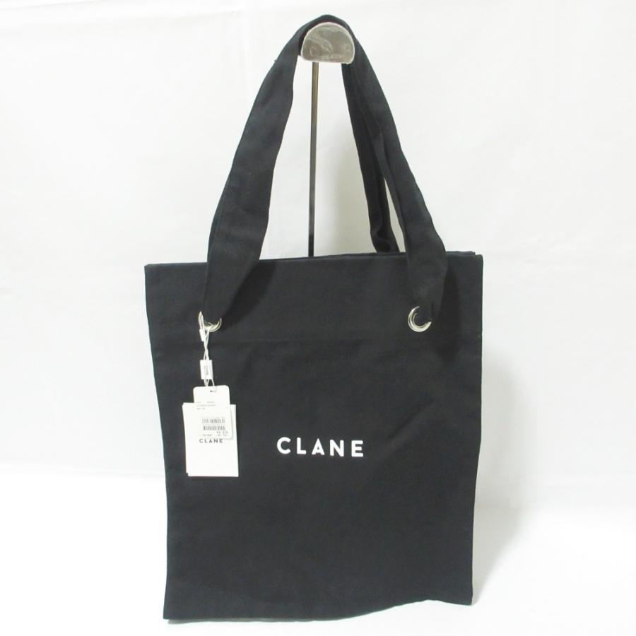 CLANE 未使用 クラネ キャンバス トートバッグ ワンショルダーバッグ ハンドバッグ ブラック レディース 古着 中古 : ブランド古着のリュクス - 通販 - Yahoo!ショッピング