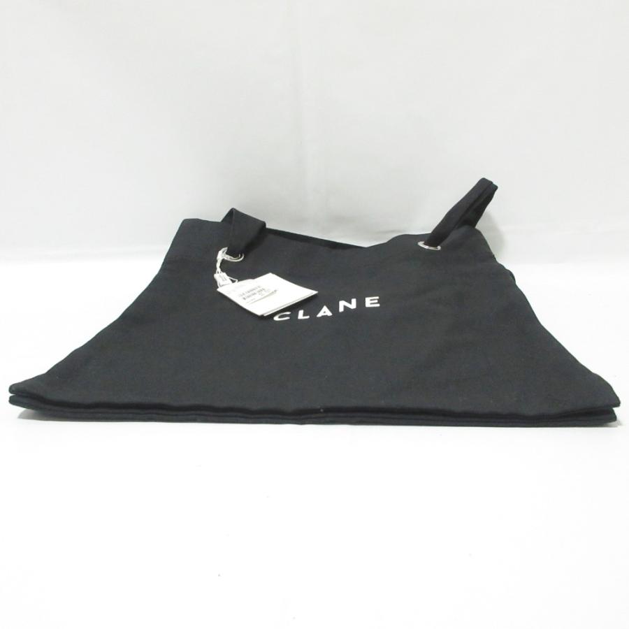 CLANE（クラネ） 未使用 キャンバス トートバッグ ワンショルダーバッグ ハンドバッグ ブラック レディース 古着 中古 : ブランド古着のリュクス - 通販 - Yahoo!ショッピング