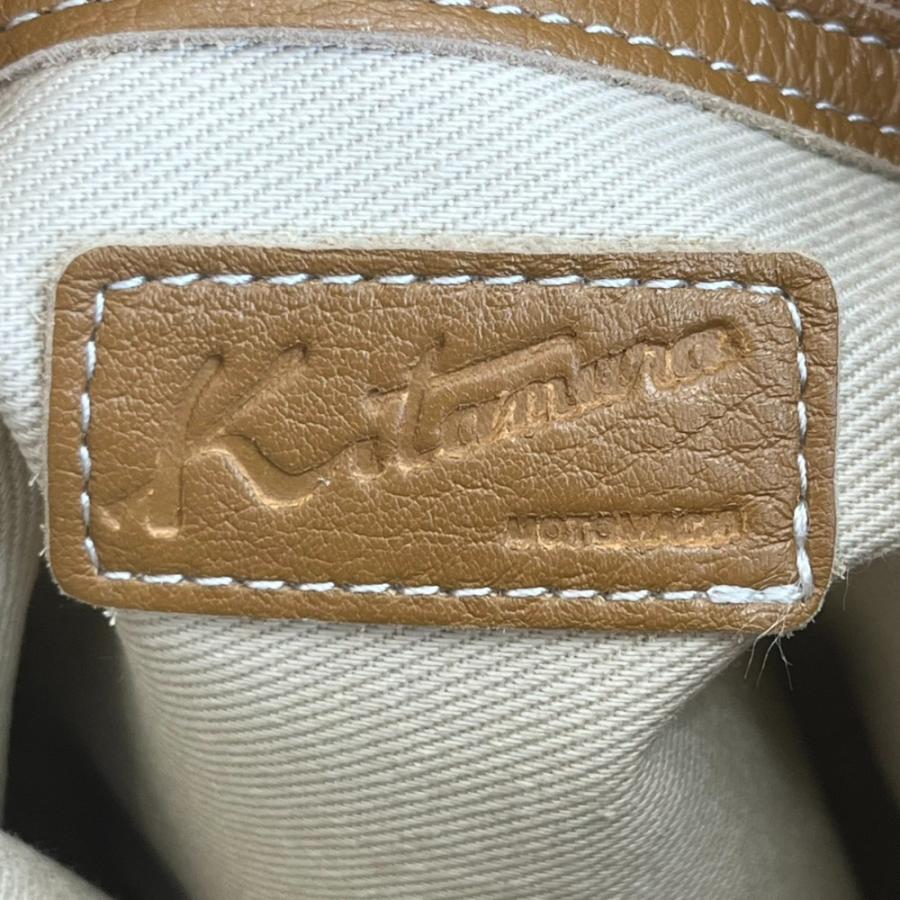 Kitamura 良品 キタムラ レザー ショルダーバッグ ポシェット ブラウン レディース 古着 中古 : ブランド古着のリュクス - 通販 - Yahoo!ショッピング