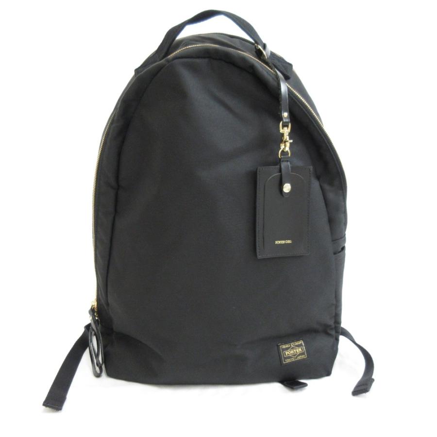 PORTER GIRL 良品 ポーターガール シア デイパッグ リュックサック 871-05123 ブラック レディース 古着 中古 ...