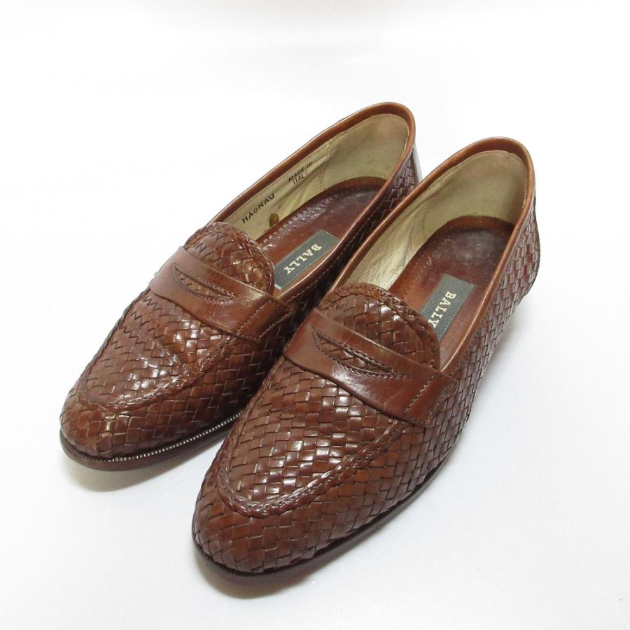 Bally 良品 BALLY バリー メッシュ 編み込み レザー コインローファー 37 24cm ブラウン レディース 古着 中古 : ブランド古着のリュクス - 通販 - Yahoo!ショッピング