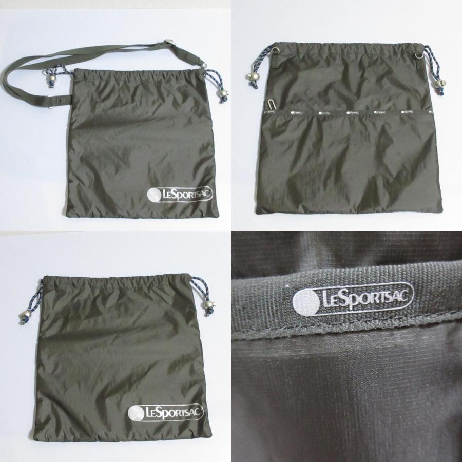 LeSportsac 良品 レスポートサック 大草直子 コラボ エッセンシャルコレクション DRAWSTRING SHOULDER ショルダー ...