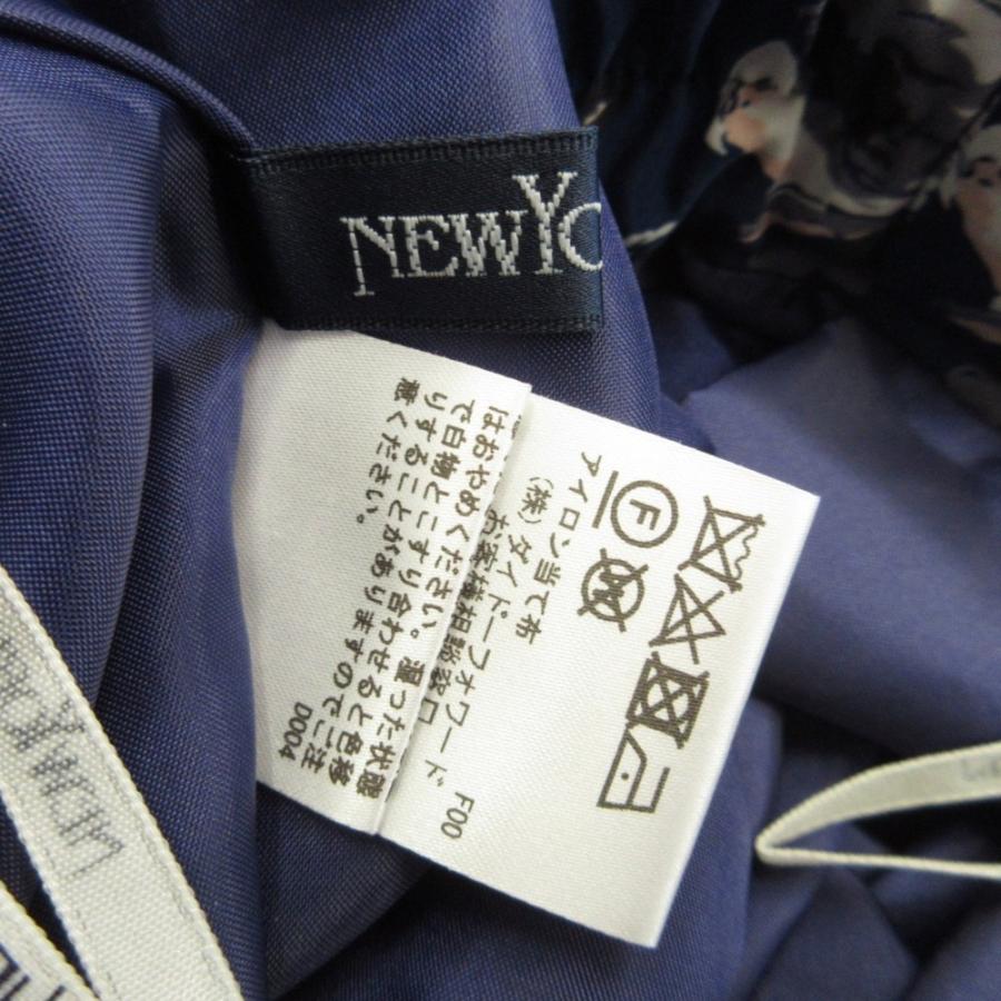 NEWYORKER 美品 ニューヨーカー 花柄 イージー ロング フレア スカート ギャザー 11 ネイビー レディース 古着 中古 : ブランド古着のリュクス - 通販 - Yahoo!ショッピング