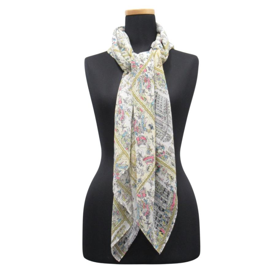AUSTIN REED 新品同様 Austin Reed オースチン リード 総柄 大判 ストール スカーフ ショール マルチ レディース ...