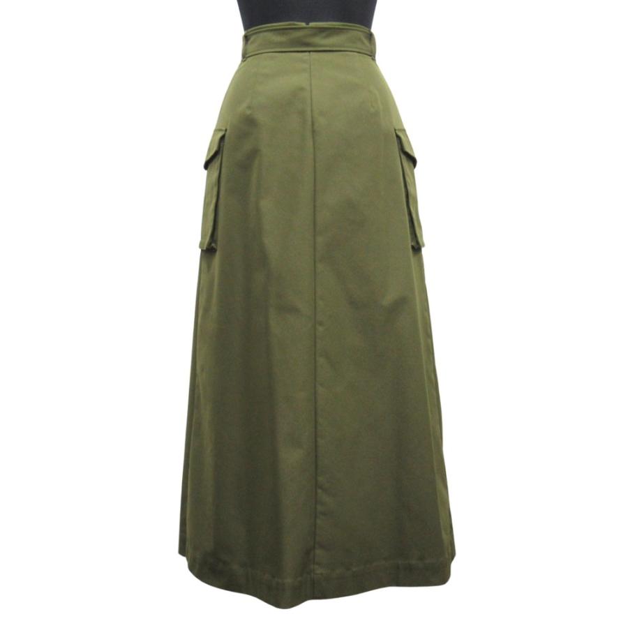 CLANE 美品 クラネ ミリタリー プリーツ ドッキング ロング スカート ベルテッド サイズ0 カーキ レディース 古着 中古 : ブランド古着のリュクス - 通販 - Yahoo!ショッピング