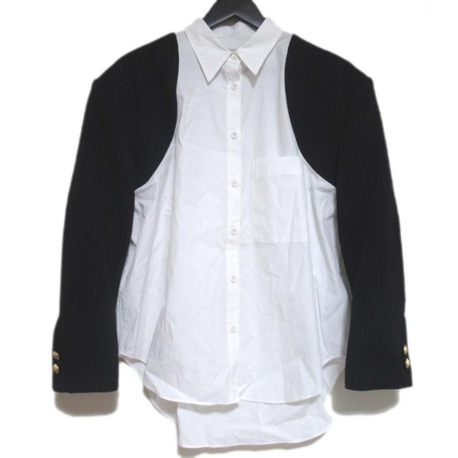 FUMIE TANAKA 美品 24AW フミエタナカ shoulder shjk ショルダーシャツジャケット ブラウス F24A-19 2 ...