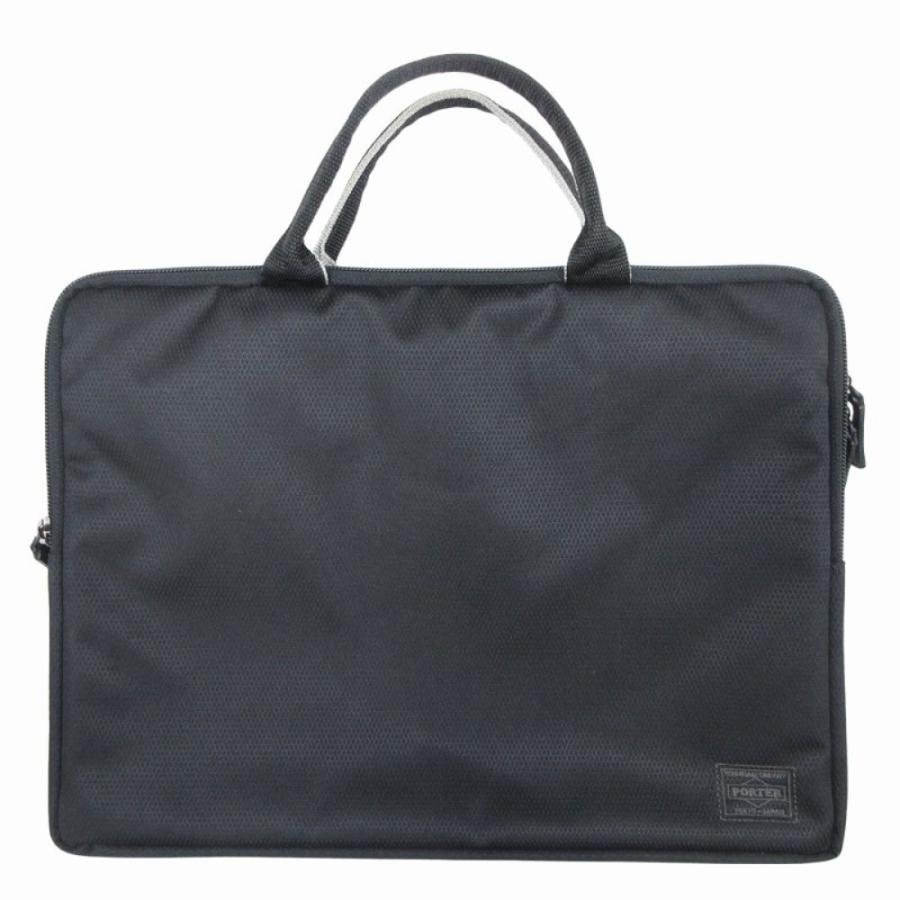 PORTER 新品同様 ポーター 吉田カバン DILL ディル PC CASE タブレットケース PCケース パソコン ブリーフケース バッグ 黒 ブラック メンズ レディース 古着 中 ...