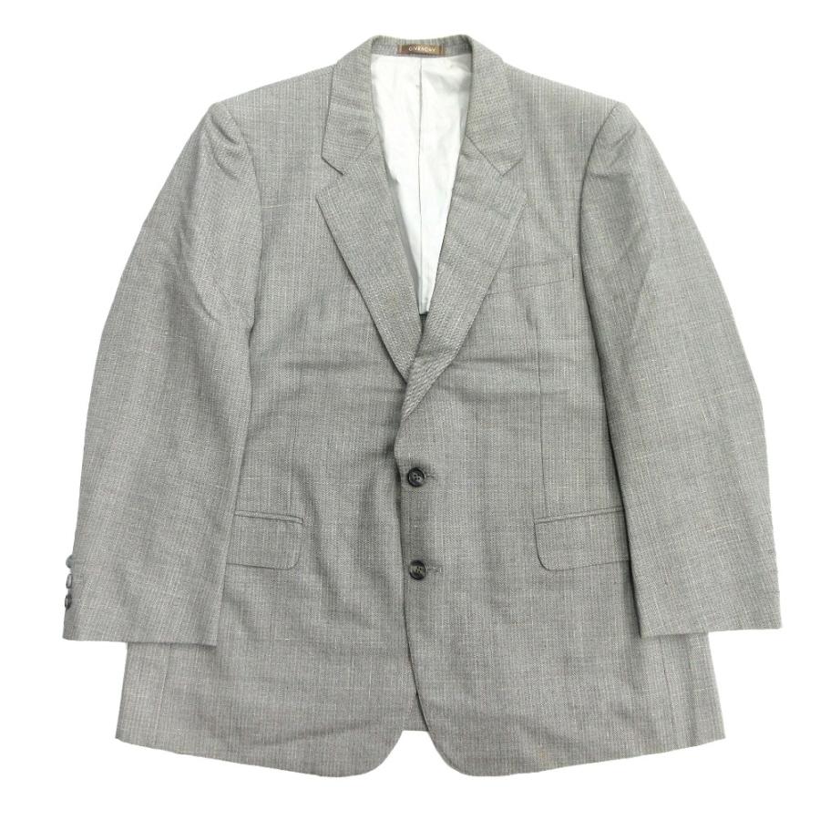 GIVENCHY ジバンシィ 90's テーラード ジャケット ブレザー シングル 背抜き ビジネス オールド ビンテージ ヴィンテージ メンズ 古着 中古 : ブランド古着のリュクス ...