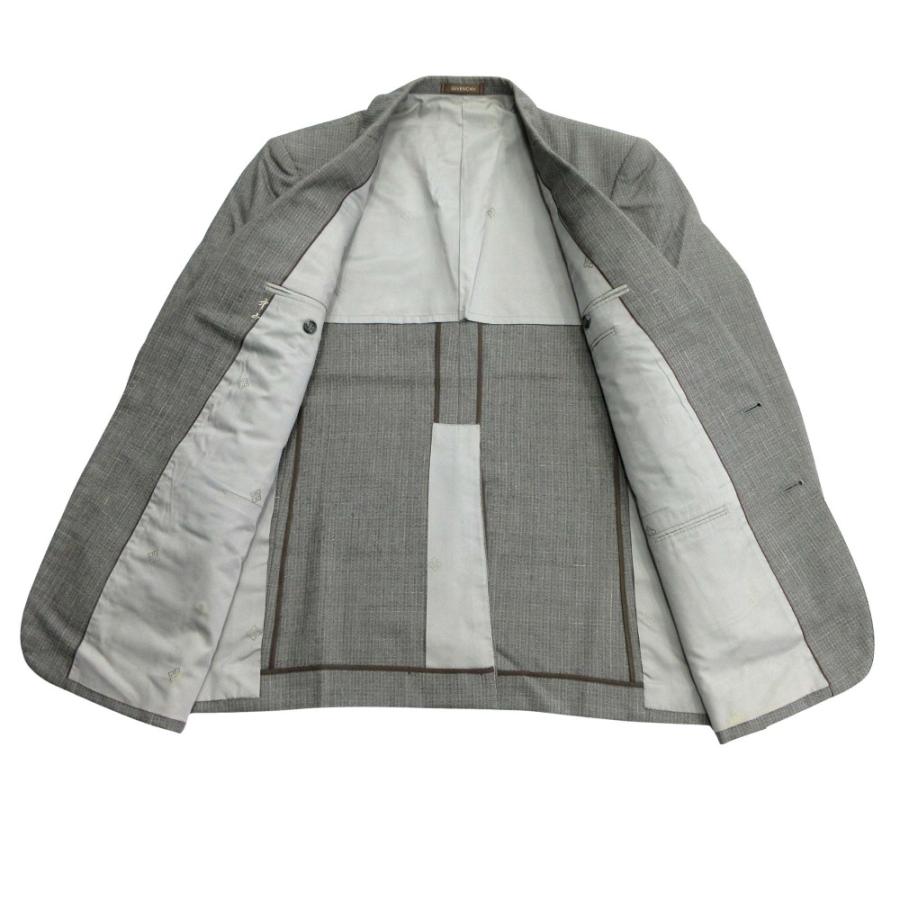 GIVENCHY ジバンシィ 90's テーラード ジャケット ブレザー シングル 背抜き ビジネス オールド ビンテージ ヴィンテージ メンズ 古着 中古 : ブランド古着のリュクス ...