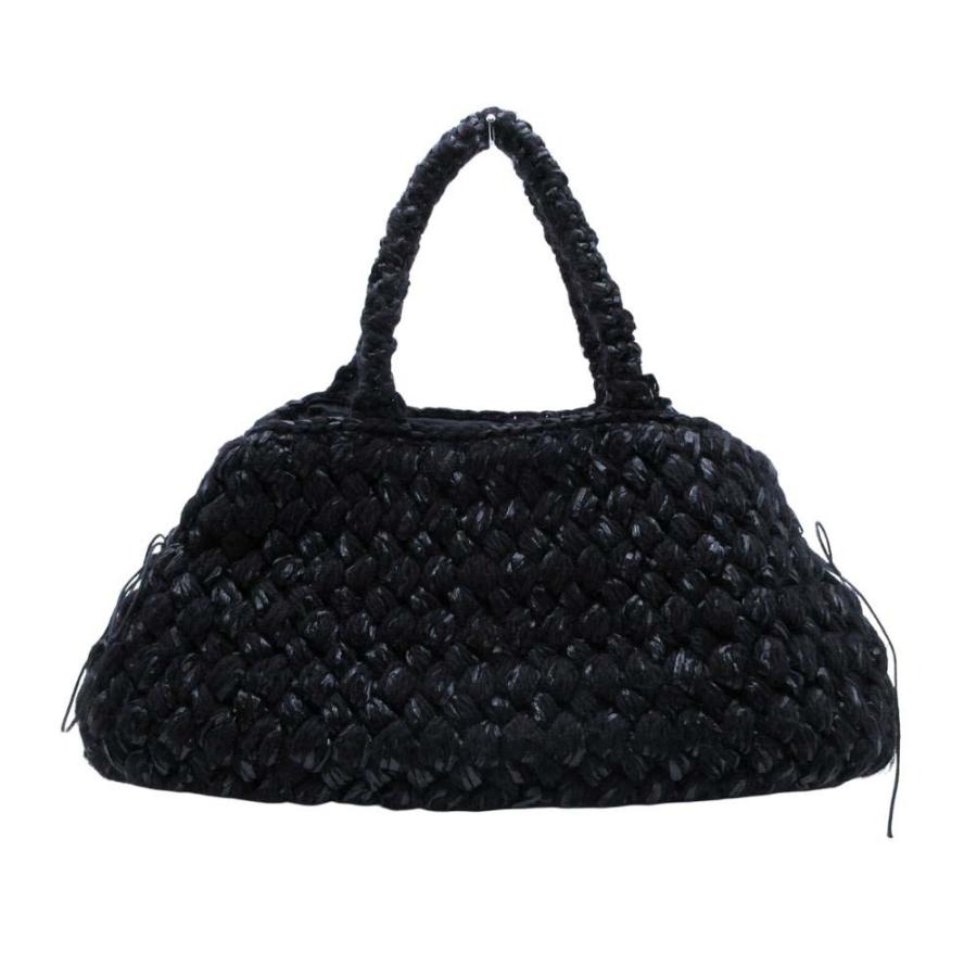 良品 GEORGE TOMBOY ジョージトムボーイ SEBERG BAG リボン ウール 編み込み ハンドバッグ トートバッグ カバン 鞄 ...