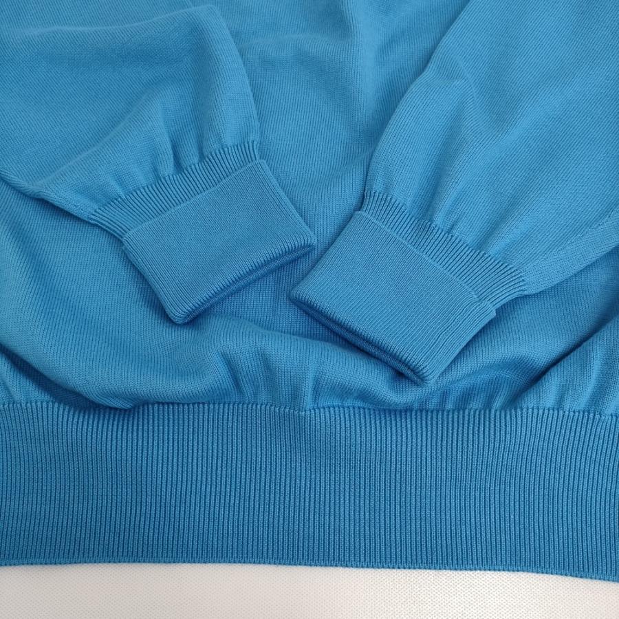 A.PRESSE 新品 Cotton knit L/S T-Shirt 定価35200円 サイズ3 コットン ニット 24SS ターコイズ ...