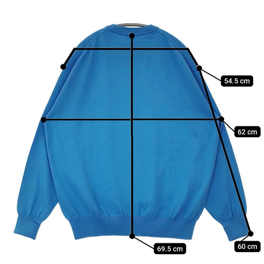 A.PRESSE 新品 Cotton knit L/S T-Shirt 定価35200円 サイズ3 コットン ニット 24SS ターコイズ ...