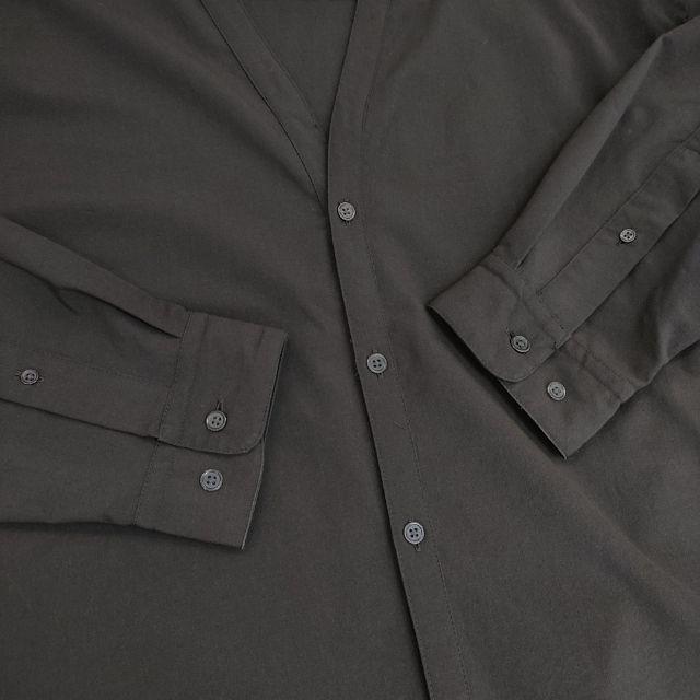 marka バンドカラー スキッパー M23B-01Sh01C ウール 長袖シャツ 23AW ブラック マーカ 5-1027T 100560 ...