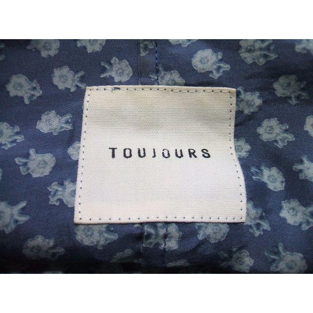 Toujours シルクカシュクールワンピース シルク100％ 半袖 花柄 ワンピース ブルー レディース トゥジュー【中古】1-0413S▲ TOUJOURS（トゥジュー） シルクカシュクールワンピース シルク100