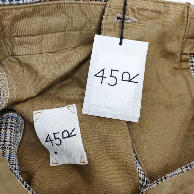 45R/45rpm 新品 春コットンツイードの908みゆきパンツ 定価42900円 23SS ベージュ フォーティーファイブアールピーエム 3-0618M 214748 :214748 ...
