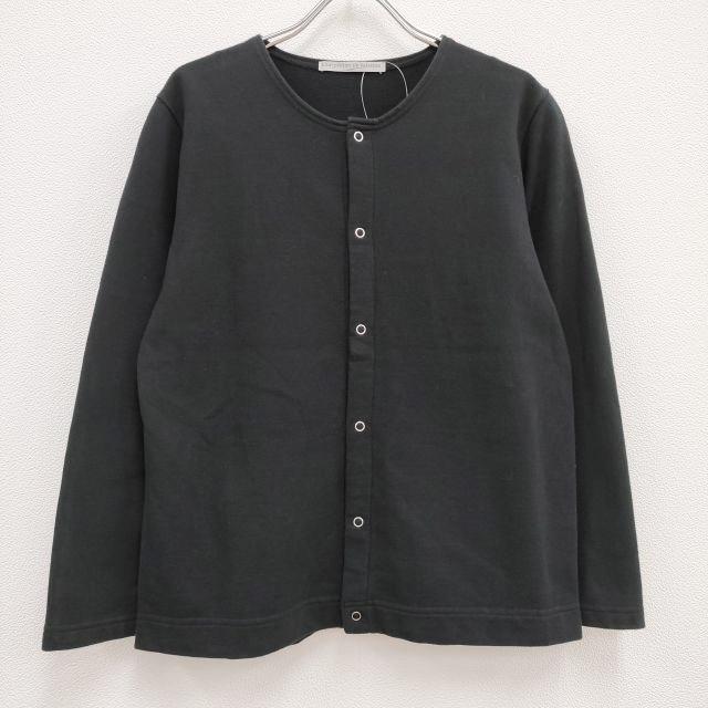 Charpentier de Vaisseau スナップボタン スウェット生地 カーディガン ブラック シャルパンティエドゥヴェッソ 3 ...