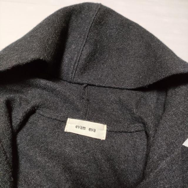 evam eva（エヴァムエヴァ） evam eva press wool hooded coat 定価