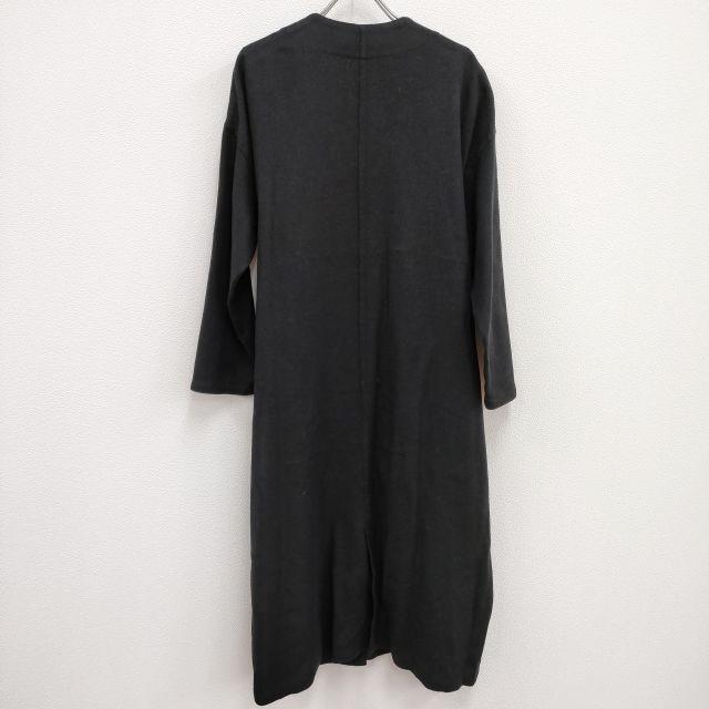 vie evam eva V223T913 リネンウール 羽織 ローブ カーディガン ブラック ヴィー エヴァムエヴァ 4-0128T ...