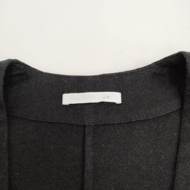 vie evam eva V223T913 リネンウール 羽織 ローブ カーディガン ブラック ヴィー エヴァムエヴァ 4-0128T ...