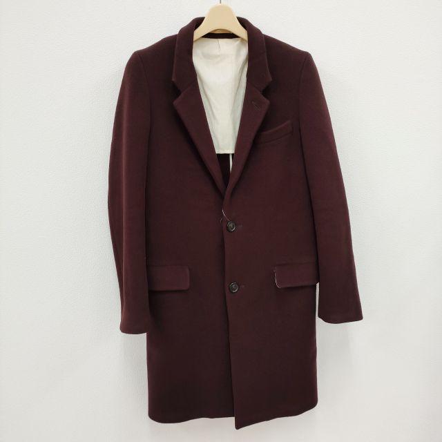 UNUSED US0592 サイズ2 アンゴラ混 チェスターコート ボルドー アンユーズド 4-0209A 233047 : ブランド古着の ...