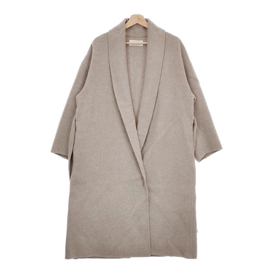 Plage ダブルモッサローブコート サイズ36 コート ピンクベージュ