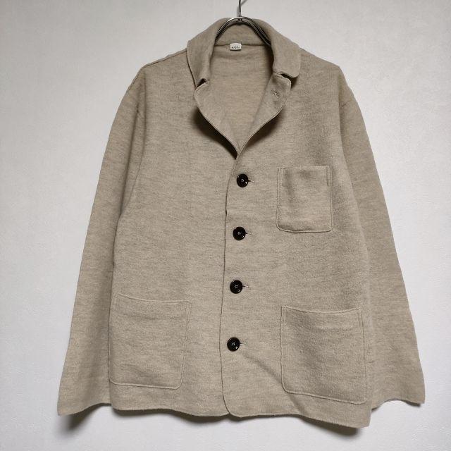 45R 45R/45rpm フロート縮絨の908ジャケット 定価59400円 ウール ジャケット ベージュ フォーティーファイブアールピーエム 4-1114T 238999 : ブランド古着の ...