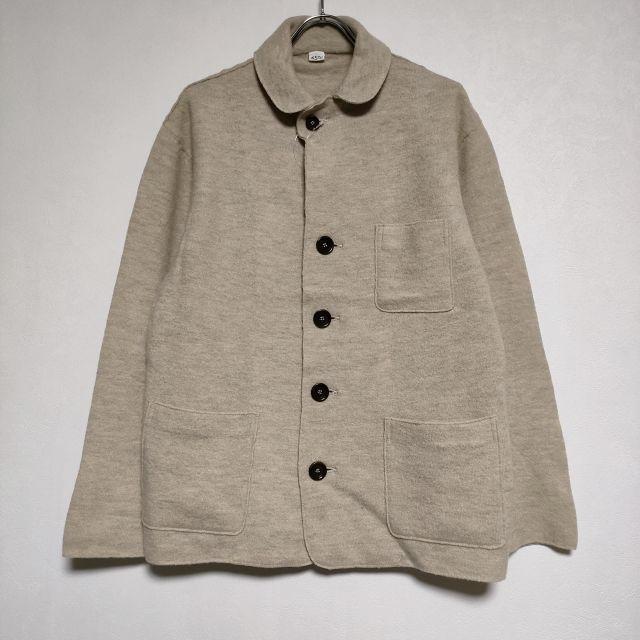45R 45R/45rpm フロート縮絨の908ジャケット 定価59400円 ウール ジャケット ベージュ フォーティーファイブアールピーエム 4-1114T 238999 : ブランド古着の ...