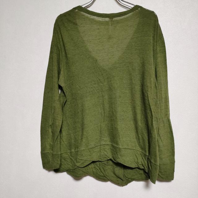 harmonie コットン 製品洗い カーディガン カーキ アルモニ 4-0803M 241379 : ブランド古着の専門店 ジージー ...