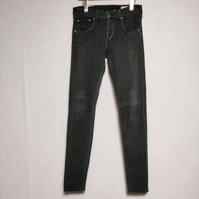 rag & bone スキニー ジーンズ Standard Issue 加工 デニムパンツ ブラック ラグアンドボーン 4-1019G ...