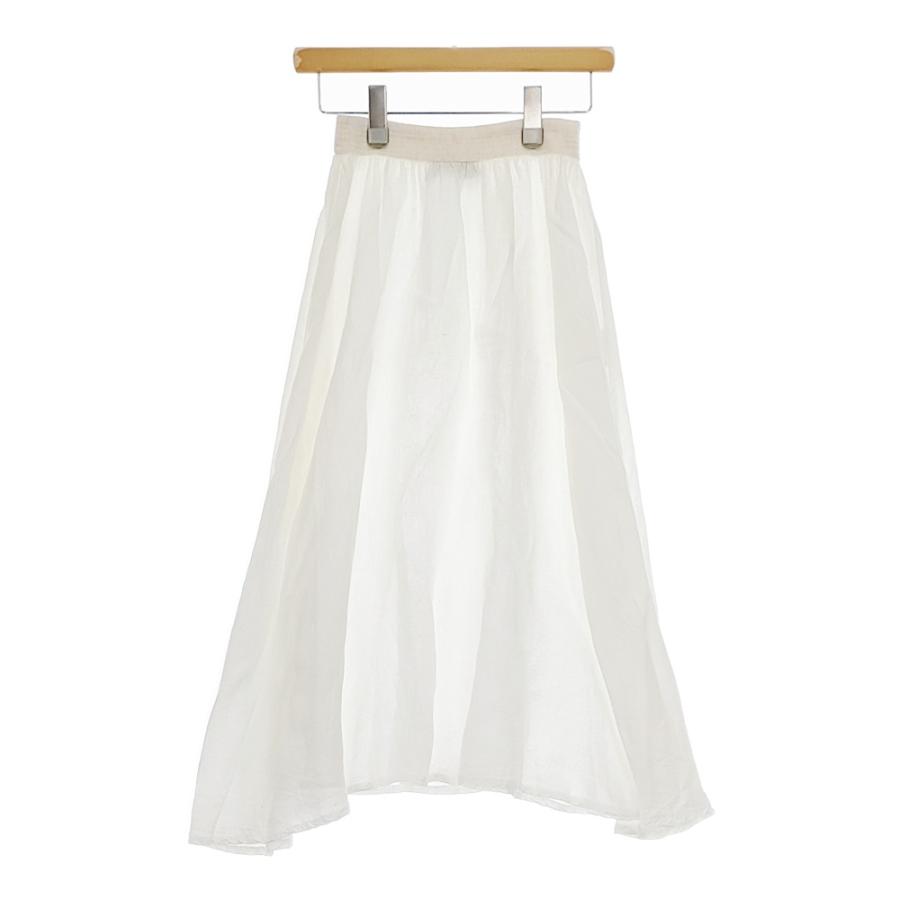 O'NEIL of DUBLIN OF リネン ギャザー IR-07 ロングスカート ホワイト オニールオブダブリン 5-0321M ...