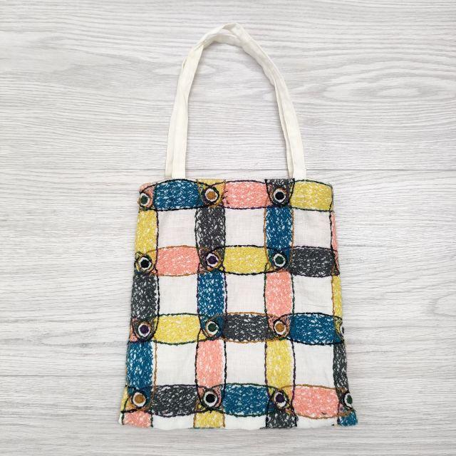 mina perhonen rs9586 cantuccio ミニバッグ コットン トートバッグ ホワイト 多色 ミナペルホネン 4 ...