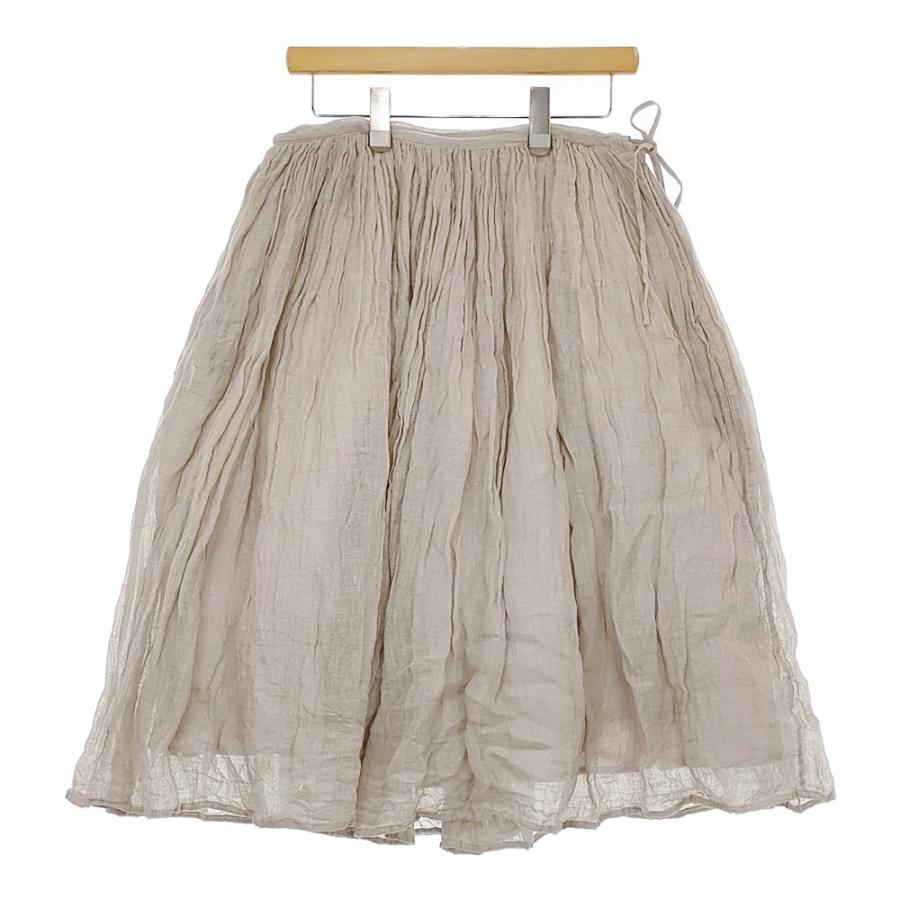 R&D.M.Co- リネンギャザー ロングスカート ベージュ オールドマンズテーラー 5-0223M 246291 : ブランド古着の専門店 ...