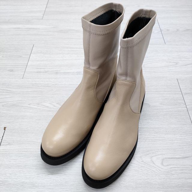 FABIO RUSCONI ラウンドトウストレッチブーツ F23500 39サイズ ブーツ ベージュ ファビオルスコーニ 4-1012T 246669 : 246669 : ブランド古着の専門 ...