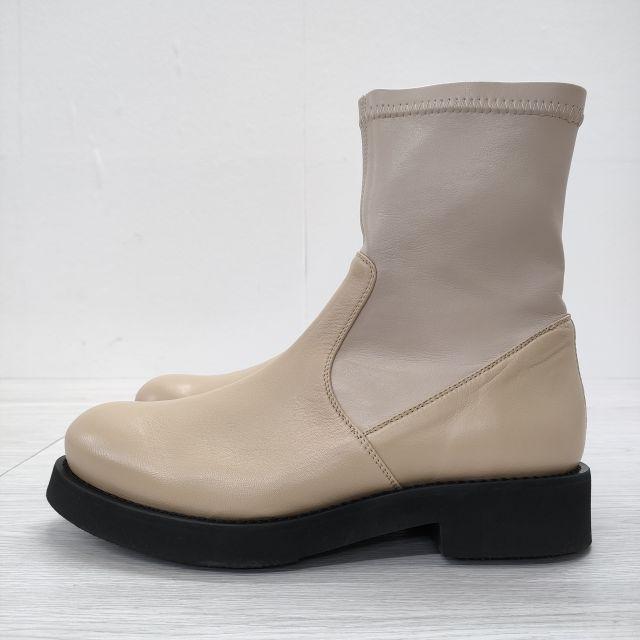 FABIO RUSCONI ラウンドトウストレッチブーツ F23500 39サイズ ブーツ ベージュ ファビオルスコーニ 4-1012T 246669 : 246669 : ブランド古着の専門 ...