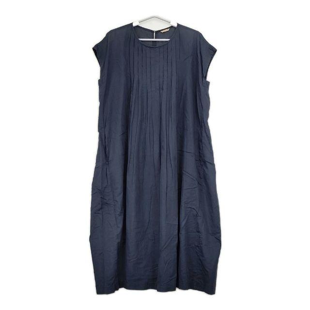 ARTS & SCIENCE ARTS&SCIENCE 081-L51K-169 コットンラミーピンタック ノースリーブ ワンピース ネイビー ...