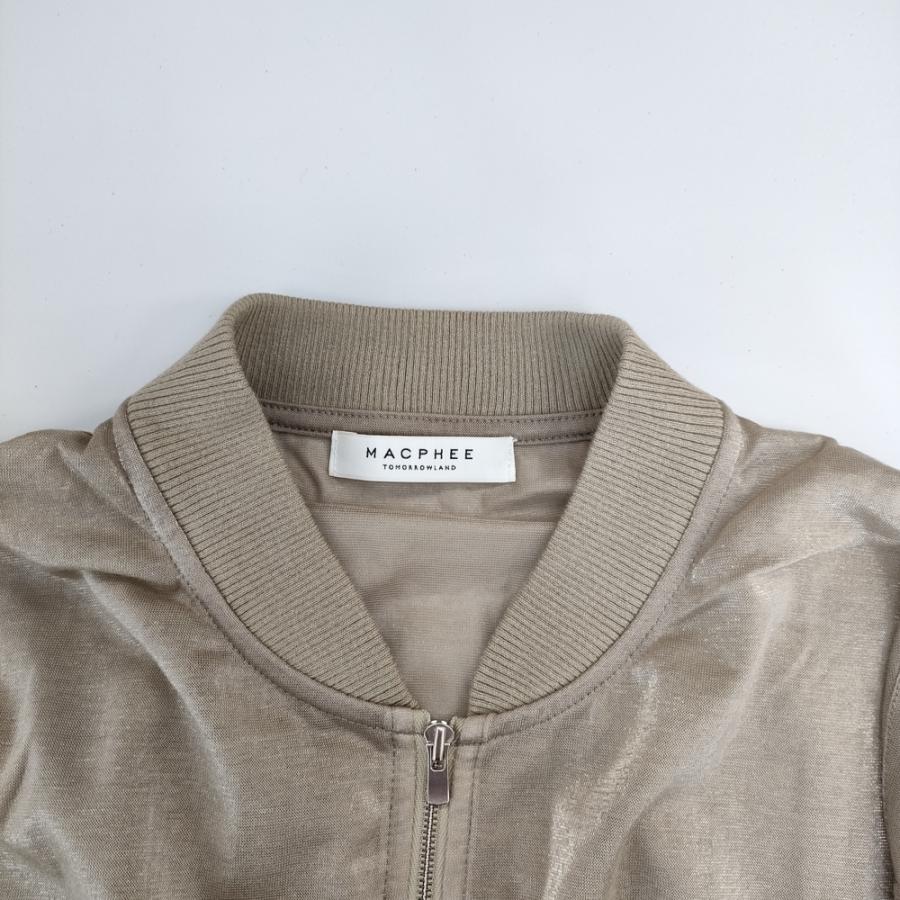 MACPHEE グロッシージャージー ジップアップブルゾン 12070107701 ブルゾン モカベージュ マカフィー 5-0404M 247224 : ブランド古着の専門店 ジージー ...