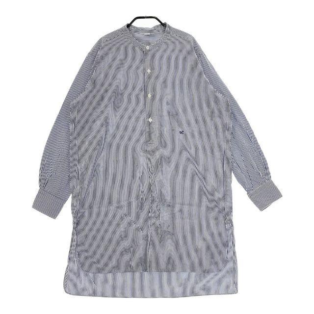 45R 45R/45rpm 180番三子の908グーグーシャツ 定価52800円 ワンピース ブルー ホワイト フォーティーファイブアールピーエム 5-0126M 247312 : ブランド ...