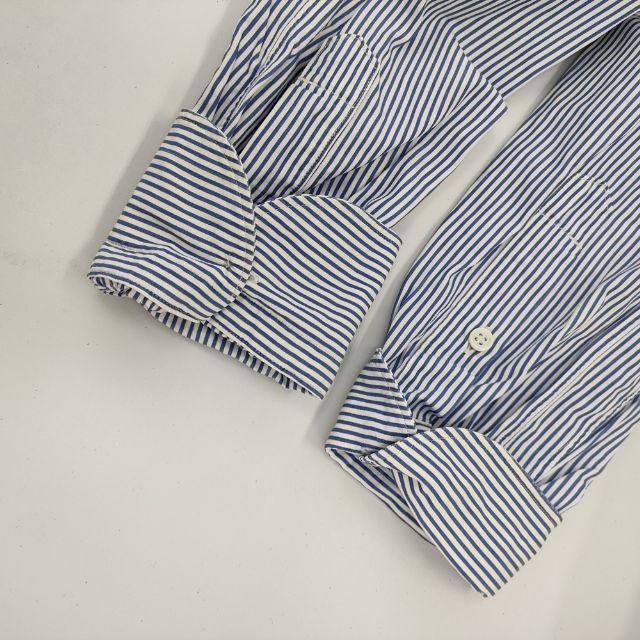 45R 45R/45rpm 180番三子の908グーグーシャツ 定価52800円 ワンピース ブルー ホワイト フォーティーファイブアールピーエム 5-0126M 247312 : ブランド ...