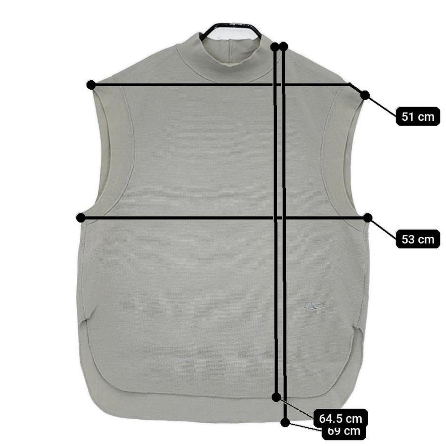 BLAMINK コットンサーマルノースリーブカットソー 7917-299-0031 サイズ36 カットソー 22SS グレー レディース ブラミンク【中古】5-0608S♪ BLAMINK コットンサーマルノースリーブカットソー 7917-299-0031