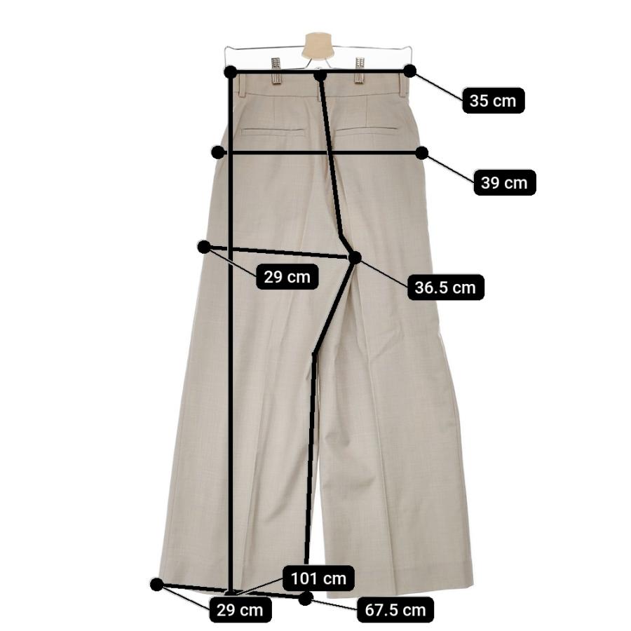 EVERYDAY I LIKE Tuck wide パンツ 定価28600円 サイズ36 タックワイド