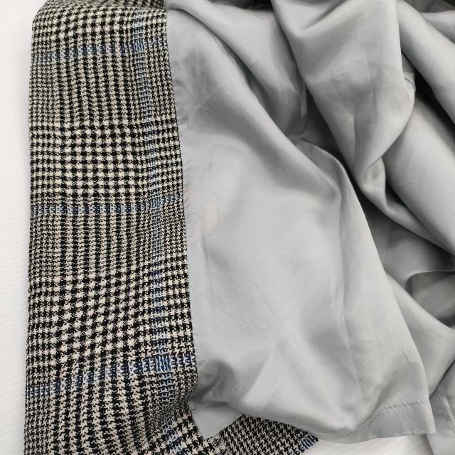 Lisette LC-17H068 サイズ36 ウール グレンチェック スタンドカラー