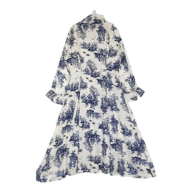 AMERI UNDRESSED AVA TURTLE NECK DRESS タートルネックドレス ワンピース ホワイト ブルー アメリ 5-0224M 253417 : ブランド古着の専門店 ...