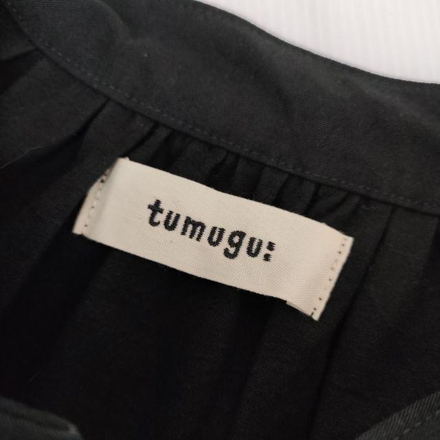 tumugu バックギャザー 羽織 TB2330 コットン ジャケット ブラック ツムグ 5-0220M 254860 : ブランド古着の専門店 ジージー - 通販 - Yahoo!ショッピング