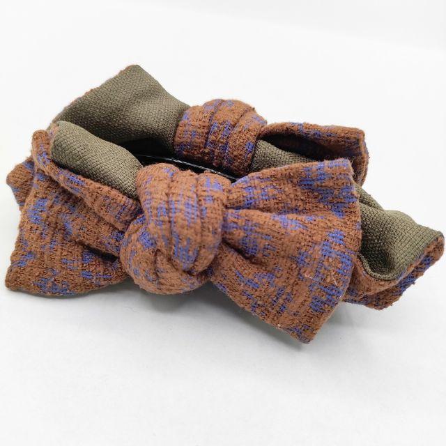 COMPLEX BIZ リボン バレッタ ブラウン カーキ コンプレックスビズ 5-0330G 256335 : ブランド古着の専門店 ジージー - 通販 - Yahoo!ショッピング