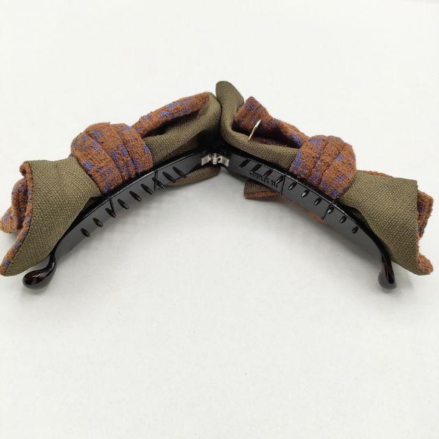 COMPLEX BIZ リボン バレッタ ブラウン カーキ コンプレックスビズ 5-0330G 256335 : ブランド古着の専門店 ジージー - 通販 - Yahoo!ショッピング