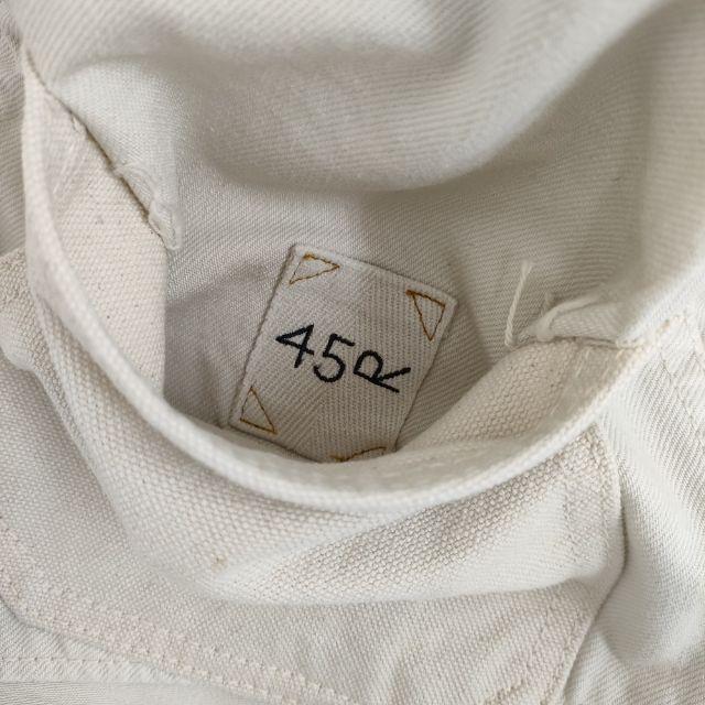 45R 45R/45rpm ホワイト全員集合の908ヨッパン 定価31900円 28 デニムパンツ オフホワイト フォーティーファイブアールピーエム 5-0326G 257548 : ブランド ...